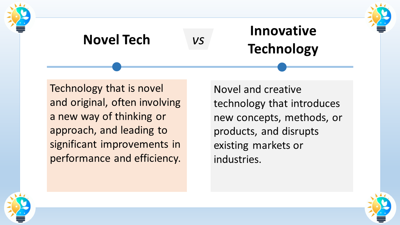 What is the difference between Innovative Technology and Novel Tech ...