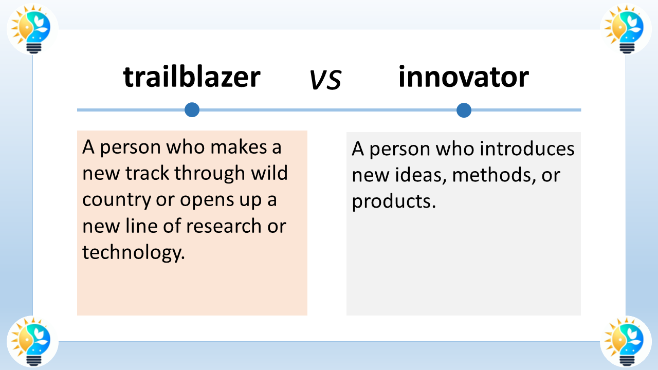 What is the difference between innovator and Trailblazer? - Innovations ...