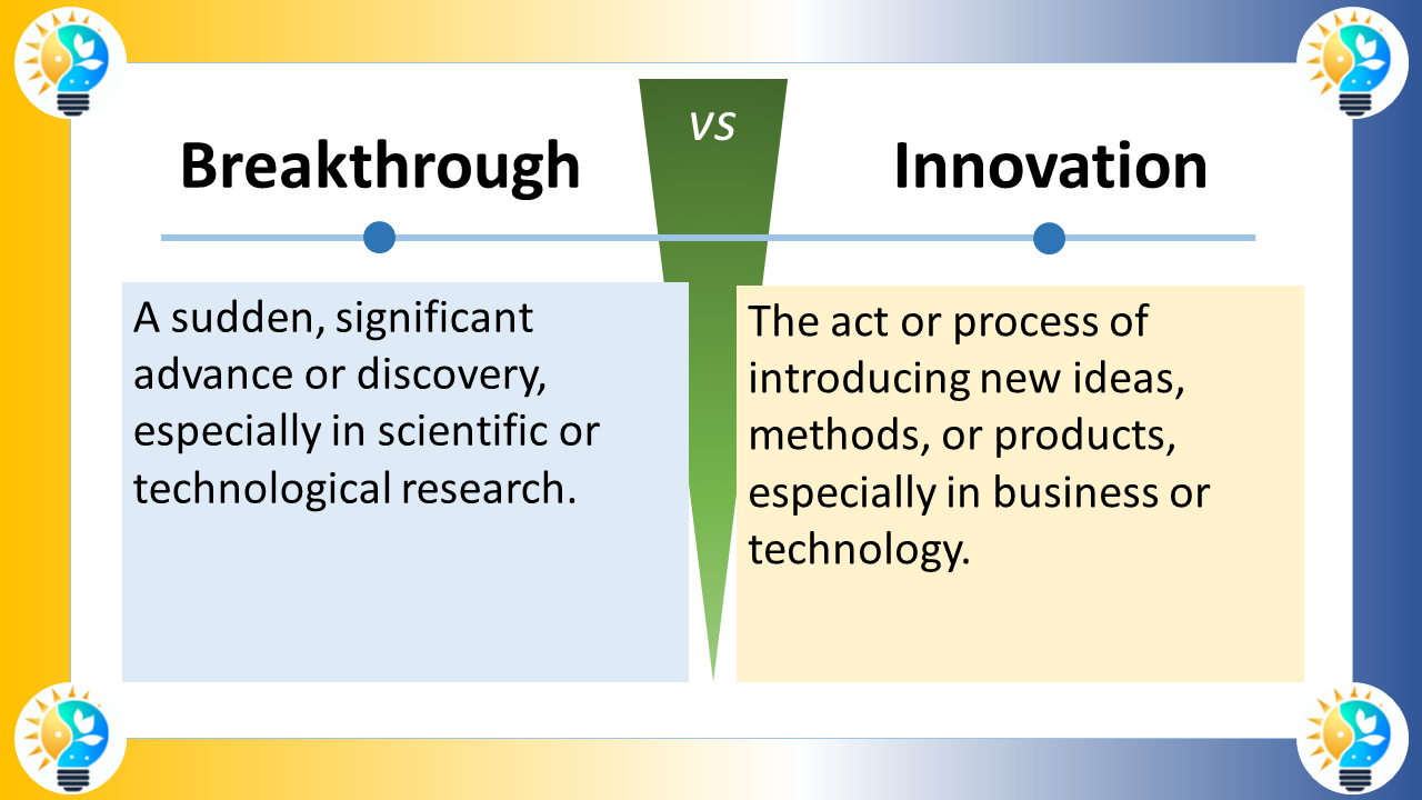 What is the difference between Innovation and Breakthrough ...