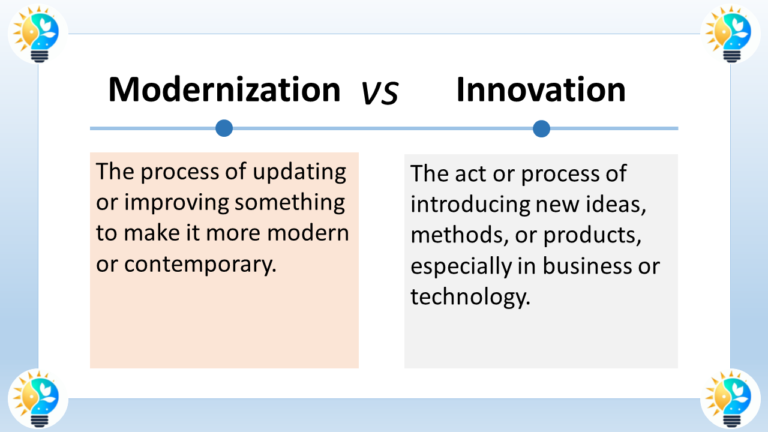 What is the difference between Modernization and Innovation ...