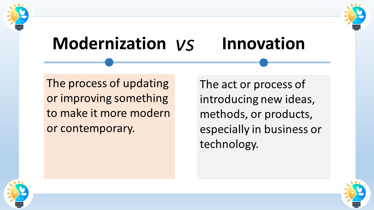 What is the difference between Modernization and Innovation ...