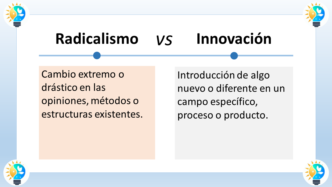 ¿Cuáles son las diferencias entre innovación y Radicalismo ...